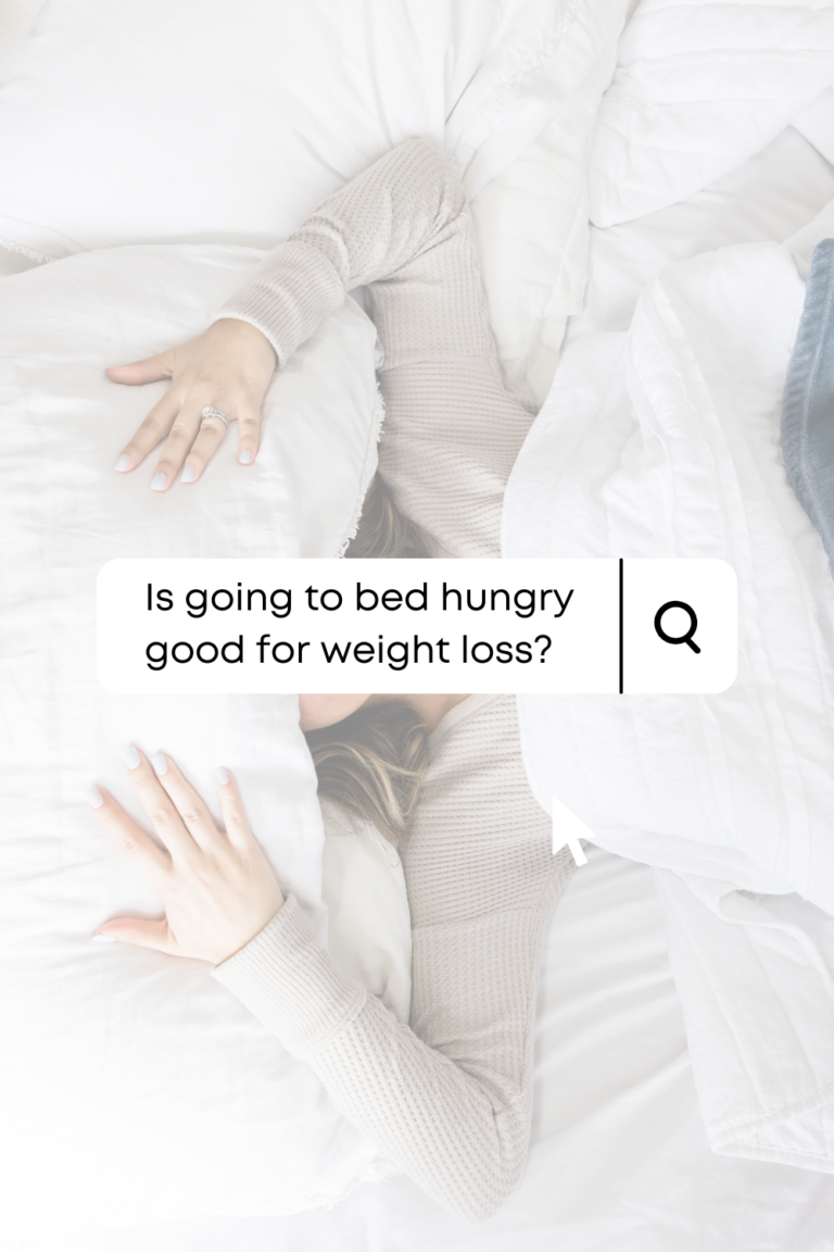 True or False: Going to bed hungry is good for weight loss