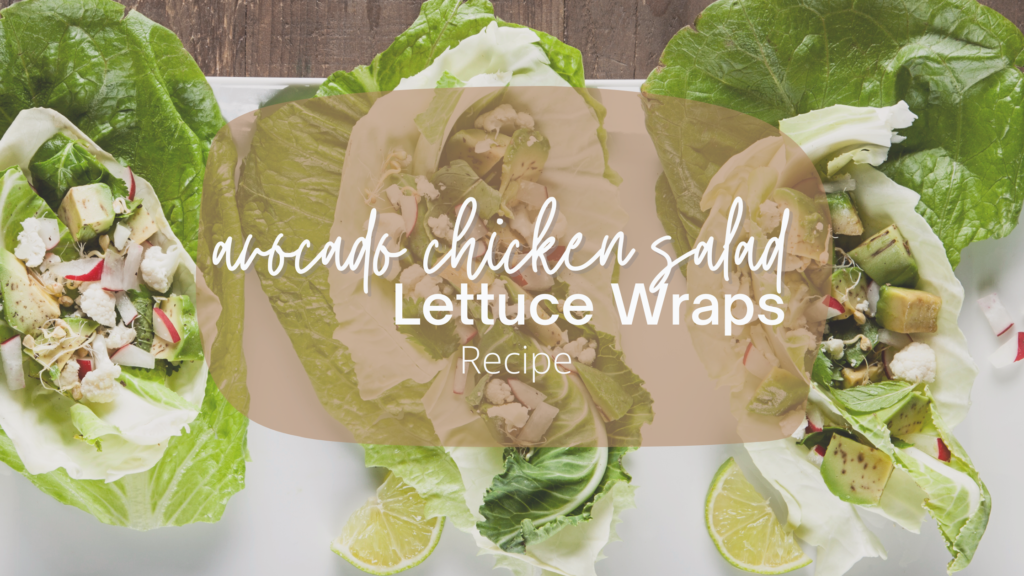 Yummy Avocado Chicken Salad Lettuce Wraps recipe - Miss Nutritious Eats